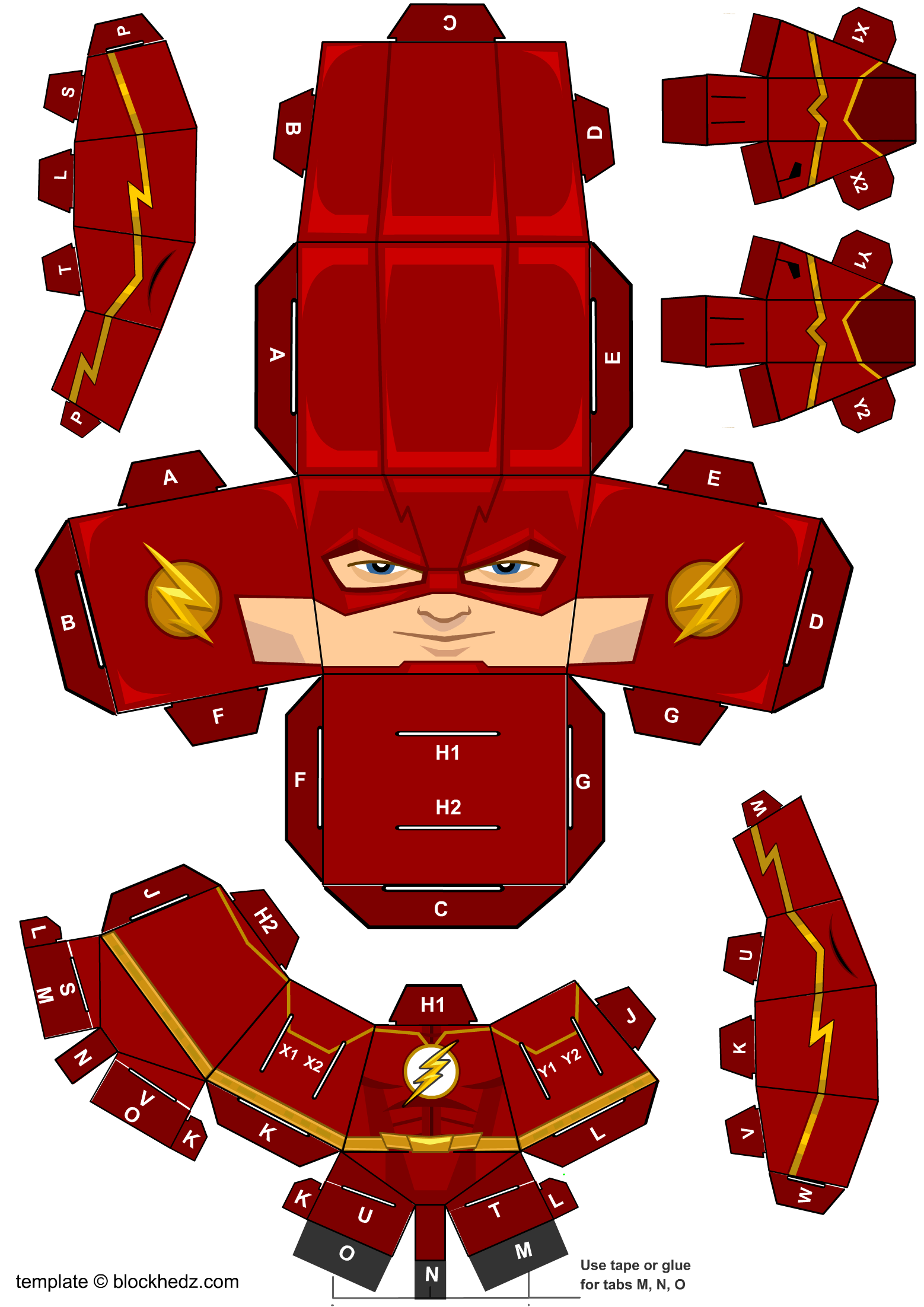 Blockhedz - Cool Papercraft Heroes and Other Weird Stuff