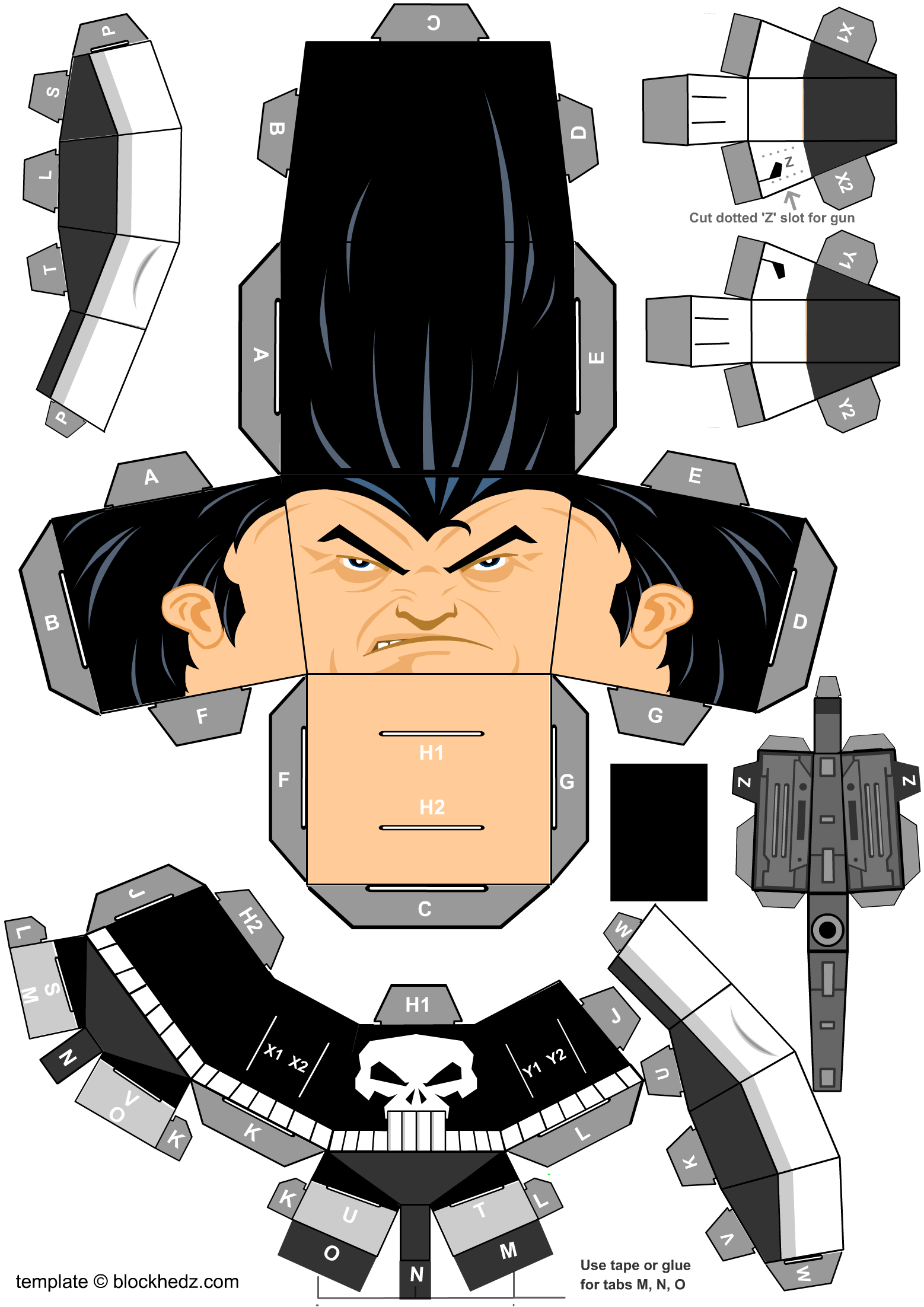 Blockhedz - Cool Papercraft Heroes and Other Weird Stuff