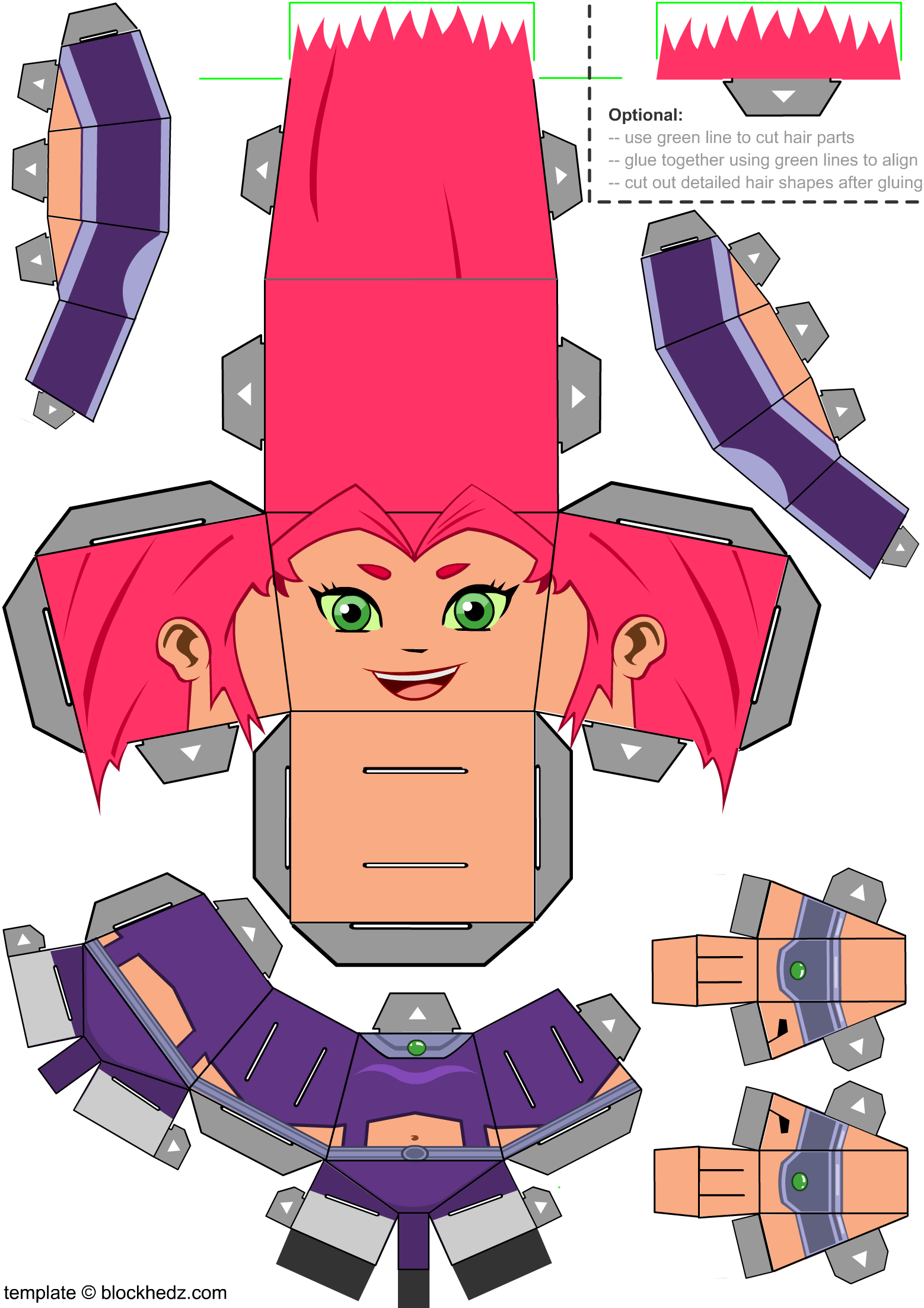 Blockhedz - Cool Papercraft Heroes and Other Weird Stuff