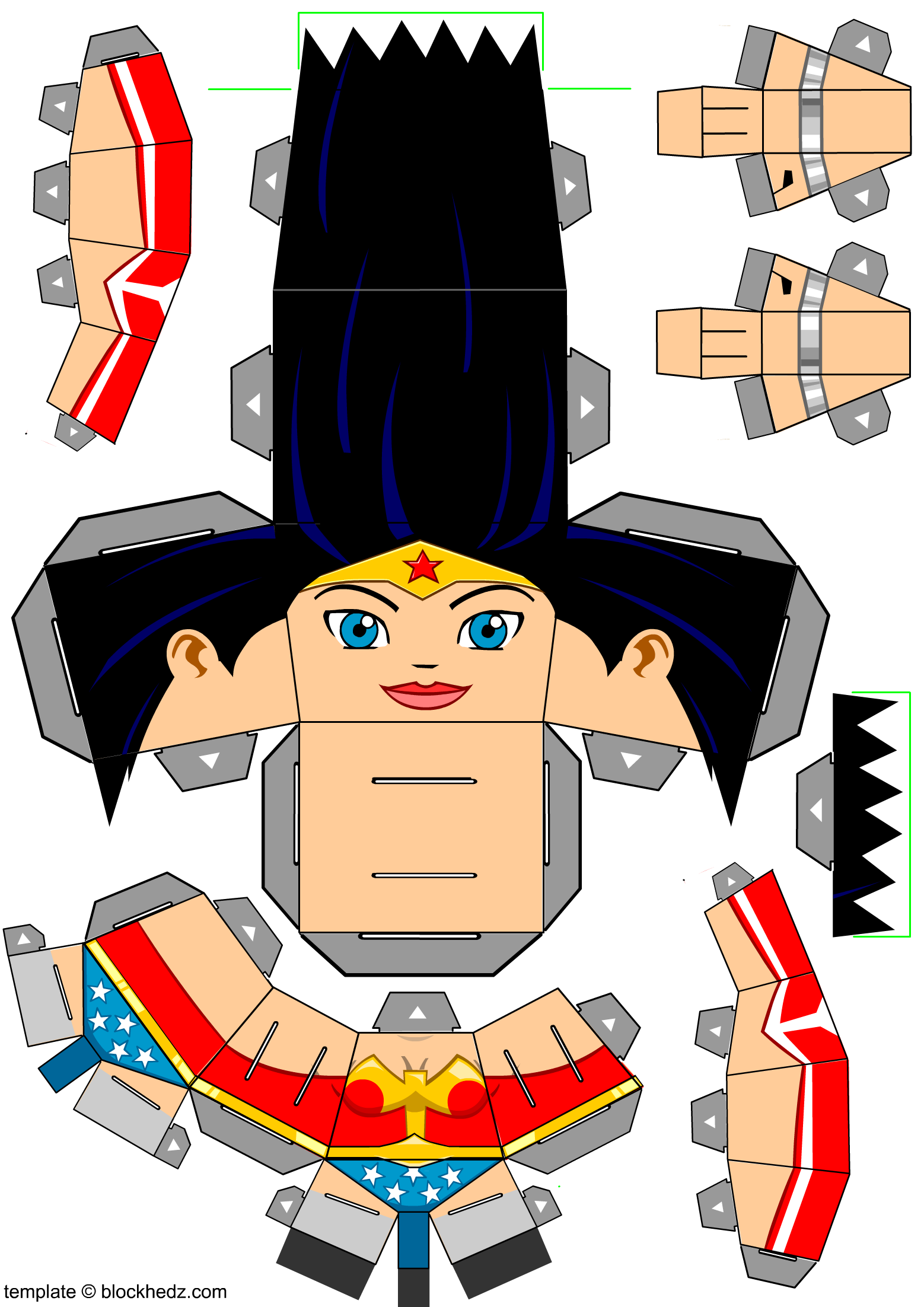 Blockhedz - Cool Papercraft Heroes and Other Weird Stuff